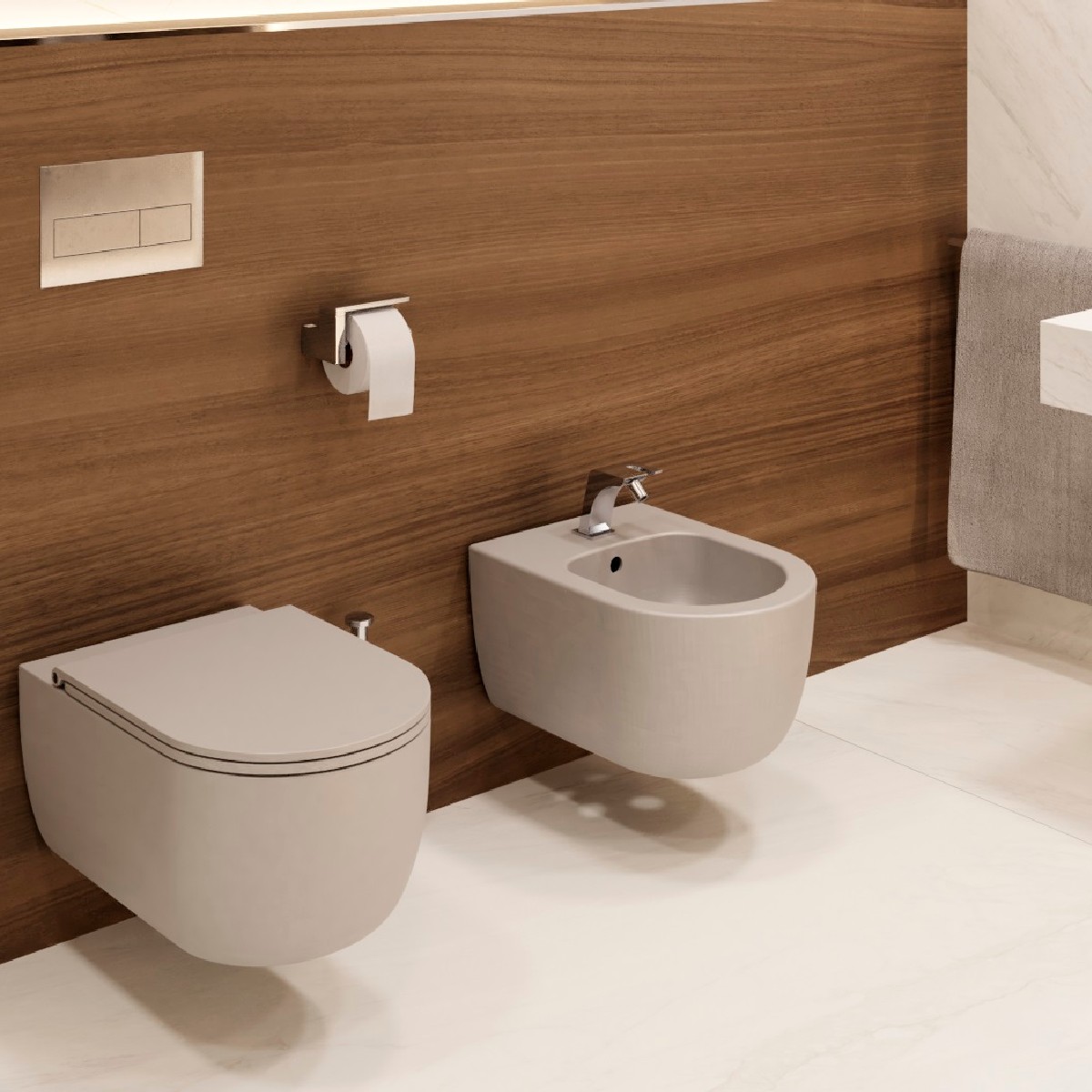 NOKEN Acro Compact dim. 54×35; viseća WC školjka; rimless; bijela ...