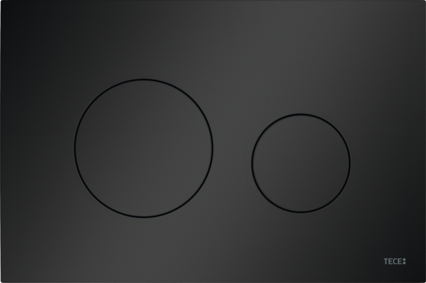 TECEloop akti. tipka za WC od plastike za dvokol. ispiranje, crna ...